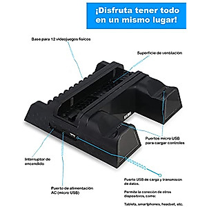 Vimi Base Cooler Ps4 Normal Pro Slim Charging Controls