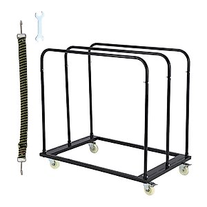 Steel Panel Truck, 1500 LBS Panel Dolly Cart with 5" Swivel Casters and 45" x 29" Deck, Heavy-Duty Drywall Sheet Cart, Handling Wall Panel, Sheetrock, Lumber for Garage, Home, Warehouse