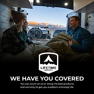 TETON Sports Evergreen Queen Size Sleeping Bag- Double Sleeping Bag – A Warm Bag The whole family can enjoy – Great Sleeping Bag for Camping, Hunting and base camp.