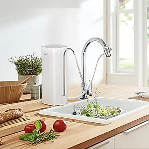 OEMIRY Countertop Water Filtration System, NSF/ANSI 42&372 Certified, 8000 Gallons Alkaline Water Filter, Reduces 99.99% Lead, Chlorine, Heavy Metals, Bad Taste & Odor (1 Filter Included)