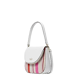 Kate Spade Leila Striped Canvas Medium Bag Shoulder Women's Handbag
