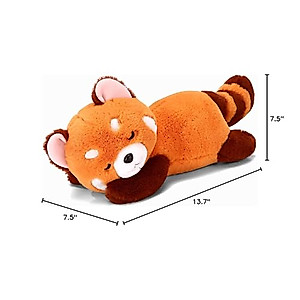 Red Panda Stuffed Animal Pillow Cute Red Panda Plush Toy Panda Plushie Gift for Girlfriend Kids Birthday 13.7" Red Panda Pillow