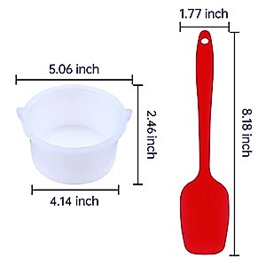 Viilife Replacement Wax Bowl For Hair Removal Wax Warmer Silicone Bowl For Home Use Wax Machine 2 Pcs Silicone Wax Bowl with 2 Pcs Wax Spatula(Kit 2)