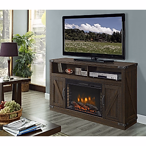 Muskoka 370-05-200 Electric Fireplace, Rustic Brown