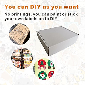 CH-BOX 50 Pack 7x6x2'' Small Shipping Boxes, Corrugated Cardboard Mailers for Business, White (CM762)