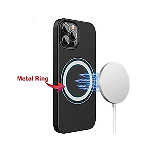 WYNK Magnetic Wireless Charger Universal Metal Rings 6 PCS Compatible for Apple Magsafe Charger, Compatible with iPhone 14/13/12 Series(Mini/Plus/Pro/Pro Max) and Samsung Galaxy(Black+White+Sliver)