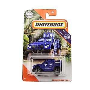 Matchbox 2020 MBX Jungle OshKosh Defense M-ATV, Blue 70/100