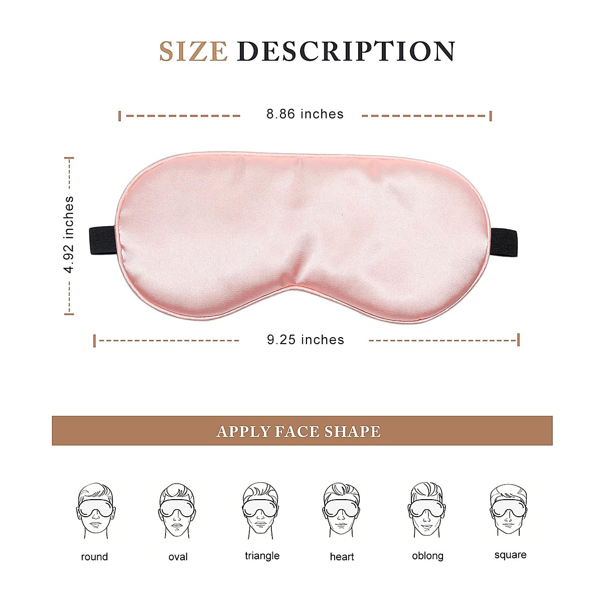 Sleep Mask Silk Eye Mask for Sleeping, Super Soft Blackout Eye Mask for Women Men, Side Sleeper Eye Covers for Sleeping with Adjustable Straps, Travel Eye Mask, 3 Pack