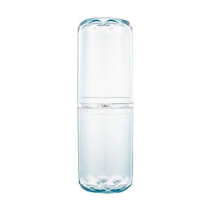 DOITOOL Travel Toothbrush Case Clear Plastic Toothbrush Toothpaste Holder Container Portable Toothbrush Cup Organizer Travel Washing Cup for Camping Travel Business Blue