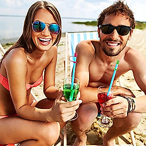 Prasacco 30 Pieces Straw Tips Cover, Colorful Plastic Drinking Straw Caps Reusable Drinking Straw Lids Straw Plug Drinking Dust Cap Drinking Straw Caps for 9 mm（0.35inch） Straws（6 Colors） (30 PCS)