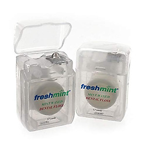 144 Spools of Freshmint® 12 Yards Mint Waxed Dental Floss