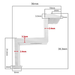 SING F LTD 15Pcs Aluminium End Clamp Replacement Solar Panel Mount Solar Photovoltaic Mounts Accessories for Motorhomes Houses Boats Silver