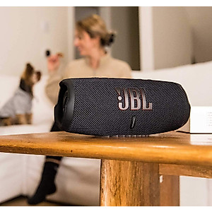 JBL Charge 5 Portable Wireless Bluetooth Speaker with IP67 Waterproof and USB Charge Out - Black (Renewed)