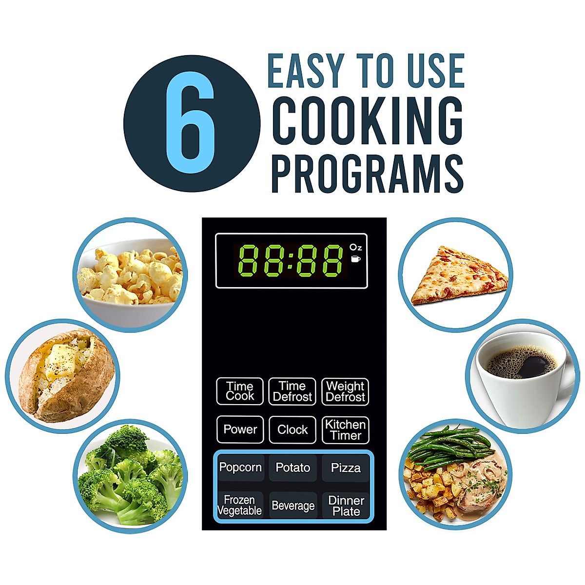 Farberware FMO11AHTBKM Countertop Microwave Oven, Black