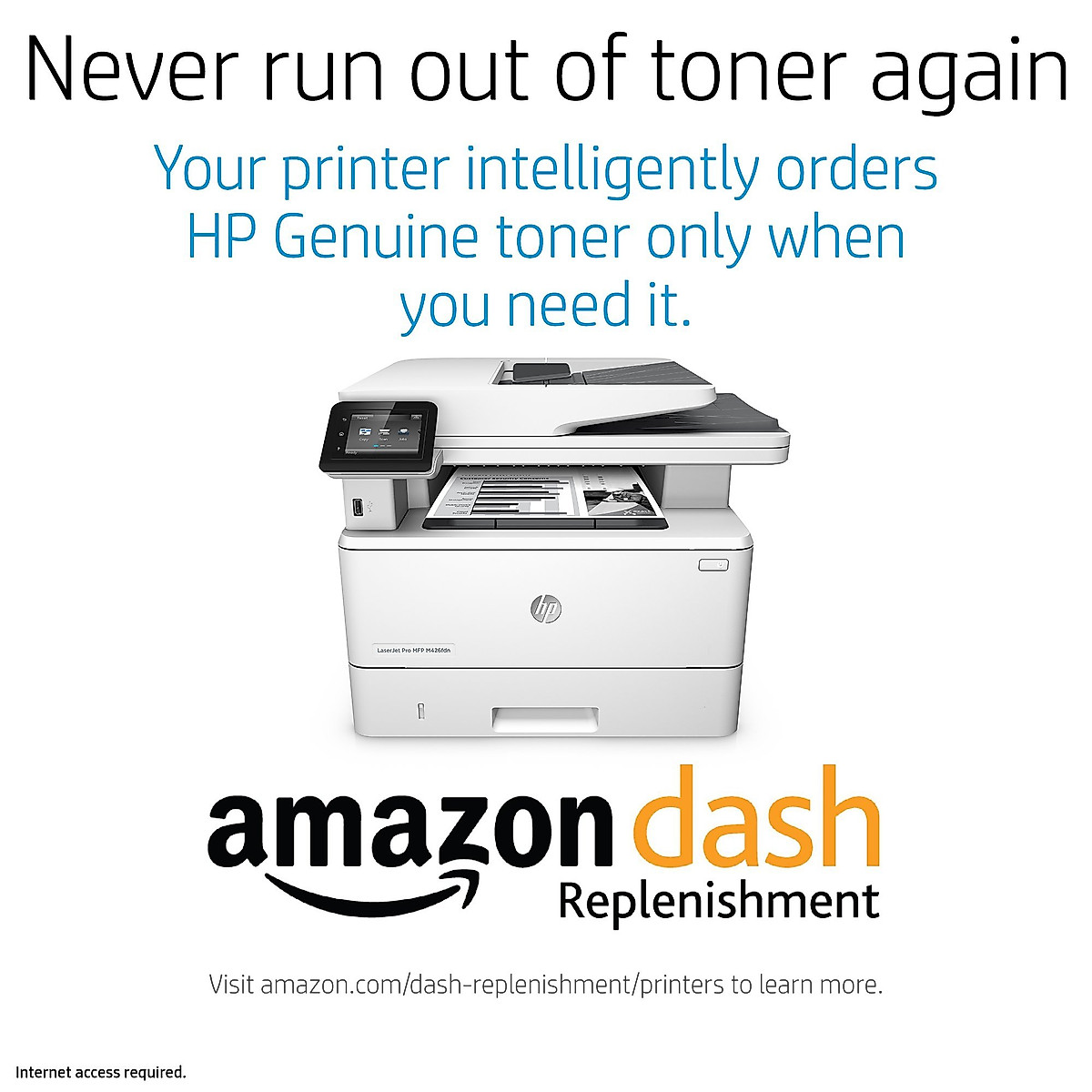 HP LaserJet Pro M426fdn Multifunction Laser Printer with Built-in Ethernet & Duplex Printing (F6W14A) (Renewed)