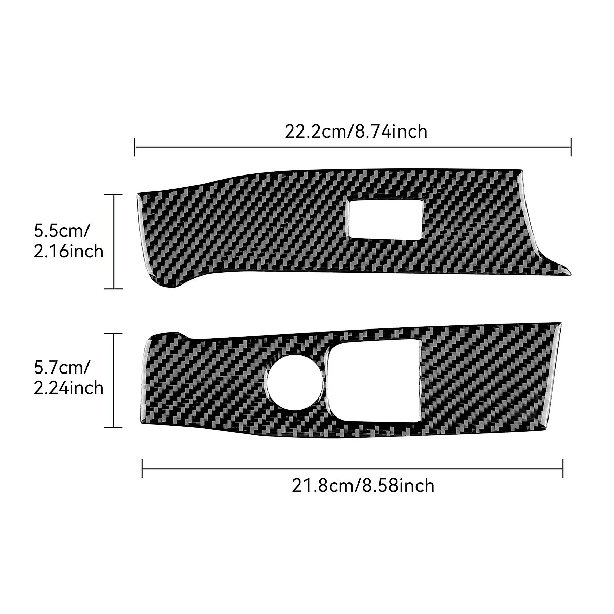 AIRSPEED for Supra Door Window Button Frame Cover Sticker Carbon Fiber Door Window Control Switch Panel Sticker Trim for Toyota Supra GR A90 A91 MK5 2019-2022, Black