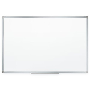 Mead Dry Erase Board, Whiteboard / White Board, 24 x 18 Inches, Silver Finish Aluminum Frame (85355)