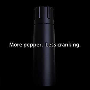 MANNKITCHEN Pepper Cannon - Professional Grade Heavy Duty High Output Pepper Mill