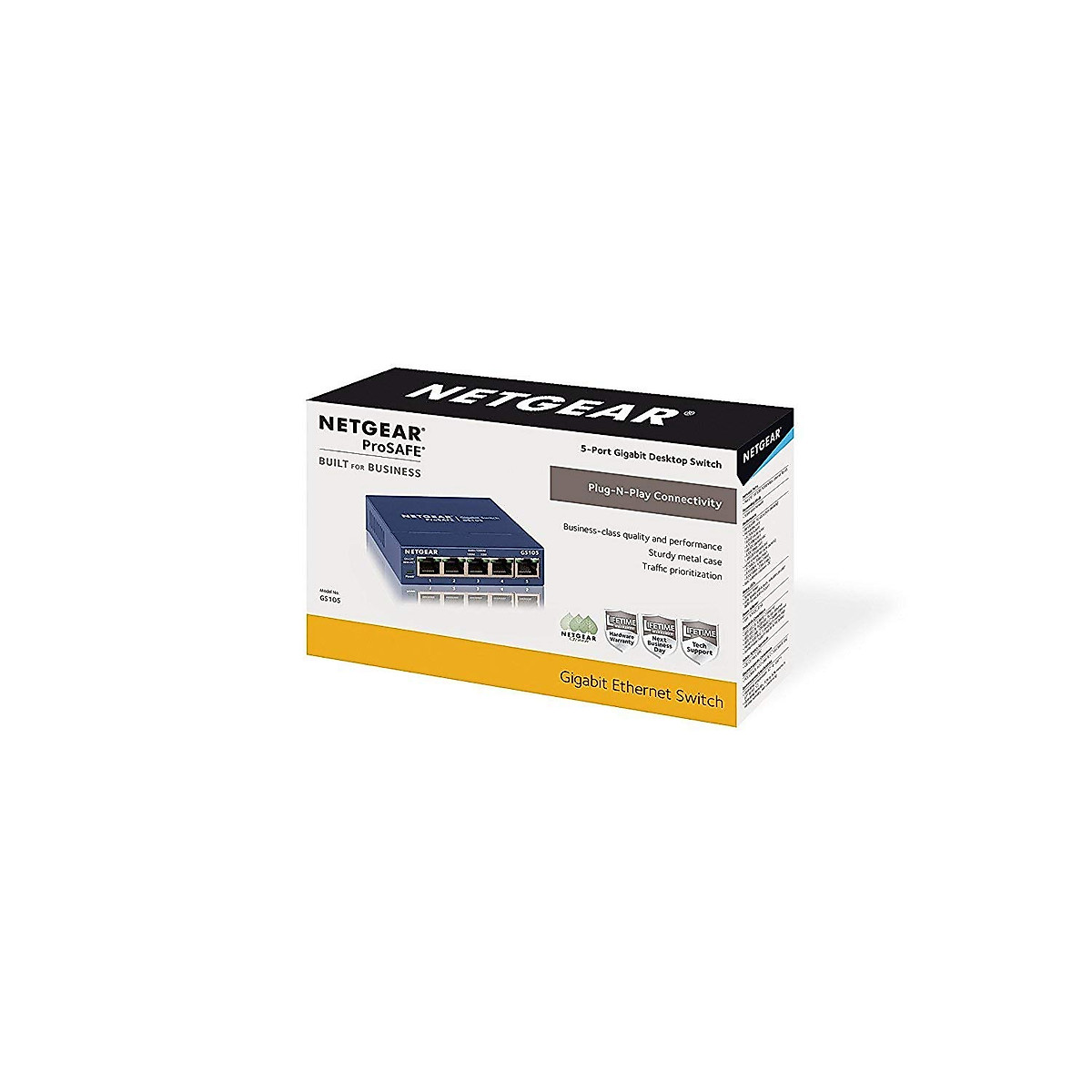 Netgear Prosafe Gs105 Ethernet Switch - 5 X 10/100/1000base-t