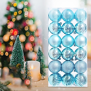 QAZIUY 36 PCS Christmas Balls Ornaments Set Shatterproof Christmas Tree Decorations Xmas Christmas Tree Shatterproof Christmas Tree Hanging Ball for Christmas, Holiday, Wreath & Party Decorations