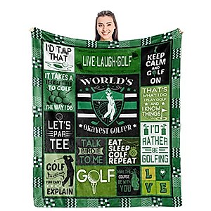 Golf Gifts for Men Unique - Funny Golf Gifts - Golfing Gifts for Men Women - Best Golf Gift - Golf Gift for Him- Golf Stuff Gift - Mens Golf Gifts Ideas - Golf Themed Gifts Blanket 50" x 60"