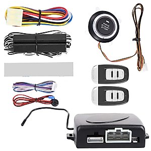 Push to Start kit for Nissan Rogue, Acouto Car Keyless Entry Push to Start Alarm System Kit 12V One-Way Remote Start Push Button Keyless Entry System Kit Car Alarm System Engine Kit