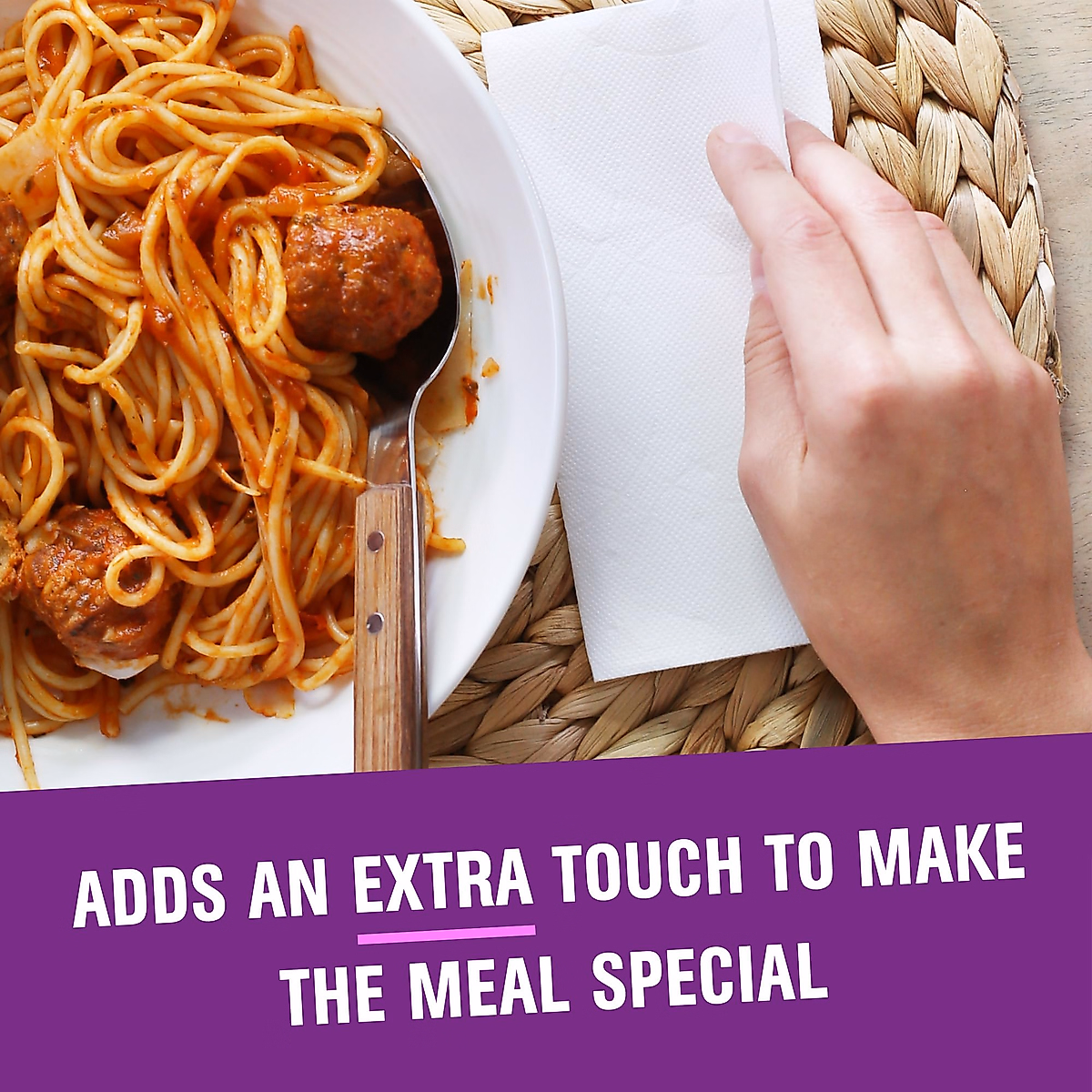 Vanity Fair Everyday Extra Absorbent Premium Paper Napkin, 960 Count, Dinner Napkin for Messy Meals