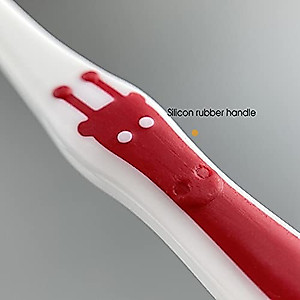 MISOdental Advanced Manual Toothbrush for Children (All Slim 3-6), Soft Bristles, Small Head, Refreshing, 4 Pcs, Made in Korea, Included Protection Caps