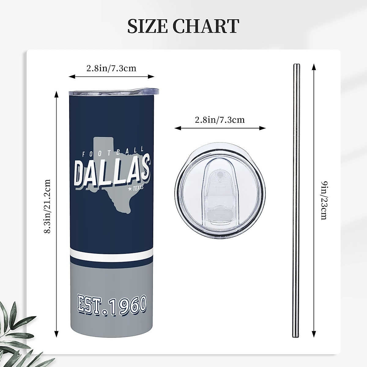 LANJAO Tumbler 20oz Straight Skinny Car Cups With Insulated Cup Sleeve Portable Handle, Sports Travel Coffee Mug, Stainless Steel, Insulated,Classic Collection Gifts for Men Women Fans