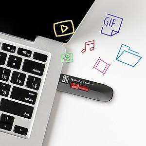 TEAMGROUP C212 Extreme Speed 1TB 1000/800MB/s USB 3.2 Gen 2 Easy Push-and-Pul Flash Thumb Drive External Data Storage Memory Stick Compatible with Computer/Laptop/PS4 PS5 TC21231TBB01