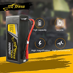 TATTU Plus LiPo Smart Battery Pack 12000mAh 22.2V 15C 6S with AS150+XT150 Plug for UAV Drone Integrated with Smart BMS