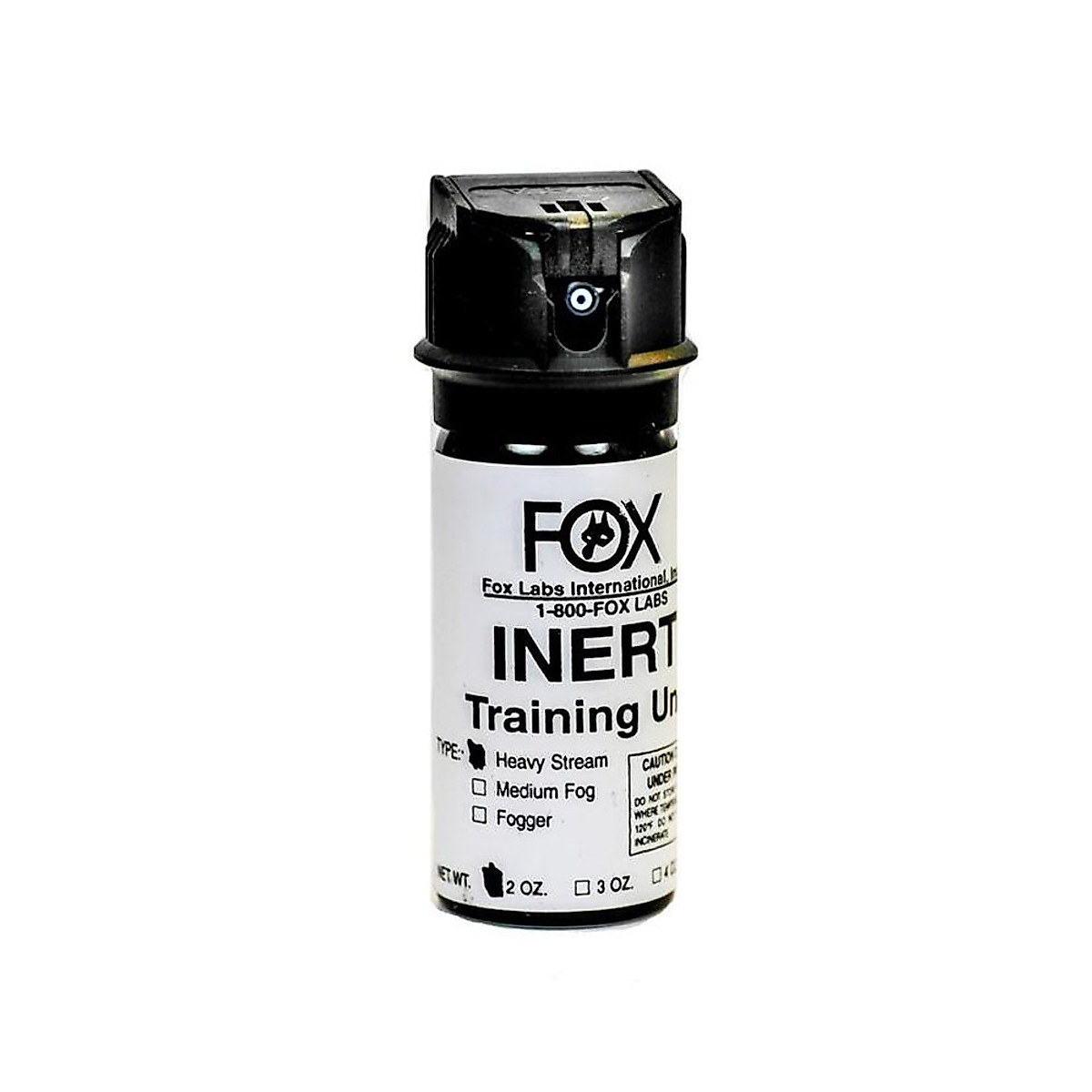 Fox Labs 105FTSDB Inert 1.5 oz. Flip Top Stream Pepper Spray, White