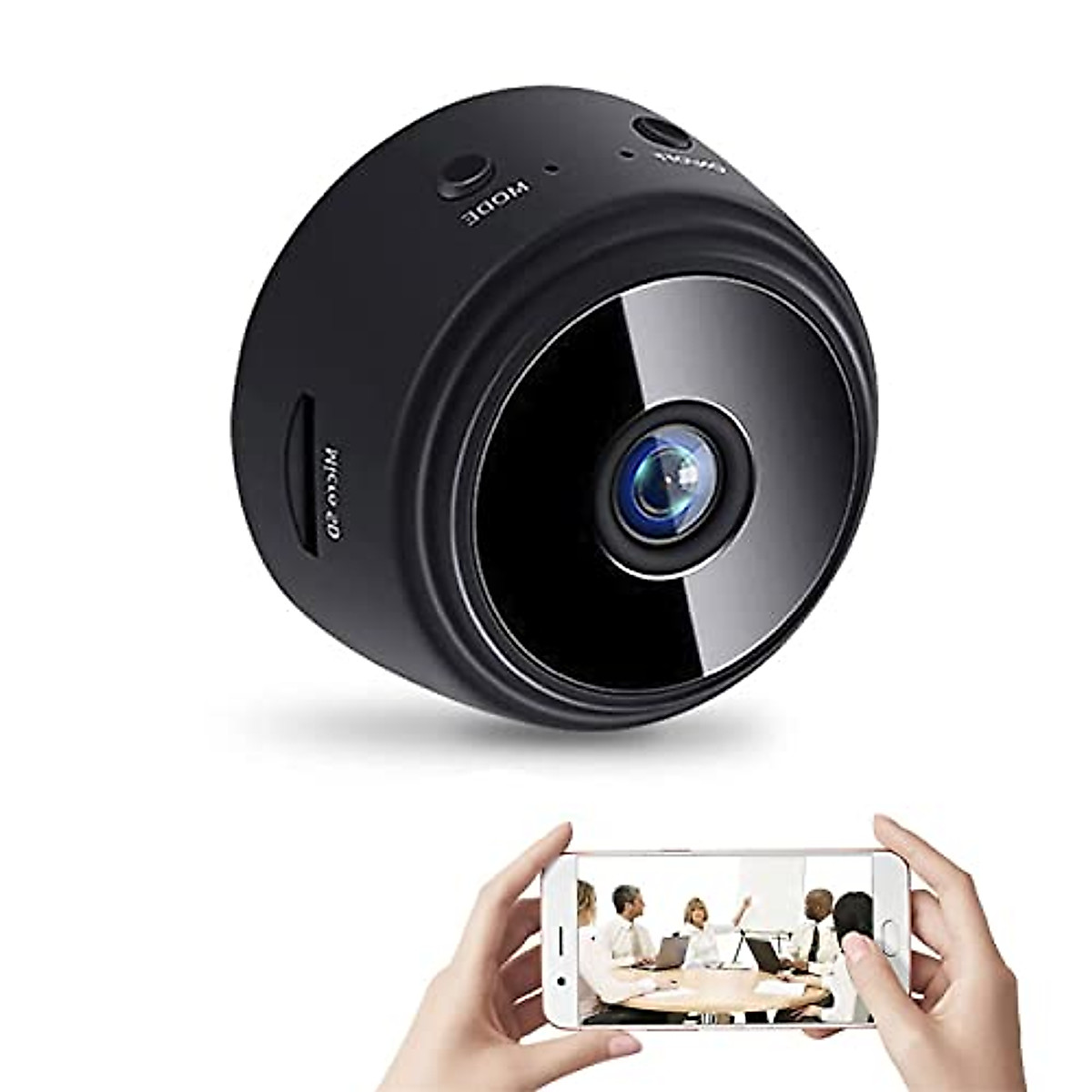 Zone Flex Camera, Wireless Wifi Motion Detects Magnetic Camera, Monitor Detection Tiny Cameras for Indoor/outdoor, Mini 1080p Wireless Magnetic Security Camera, Car Cameras for Surveillance (Black)