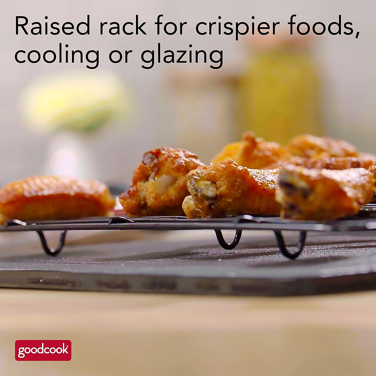 GoodCook 15" x 10.5" Premium Nonstick Carbon Steel Crispy Bacon Multipurpose Baking Pan Set