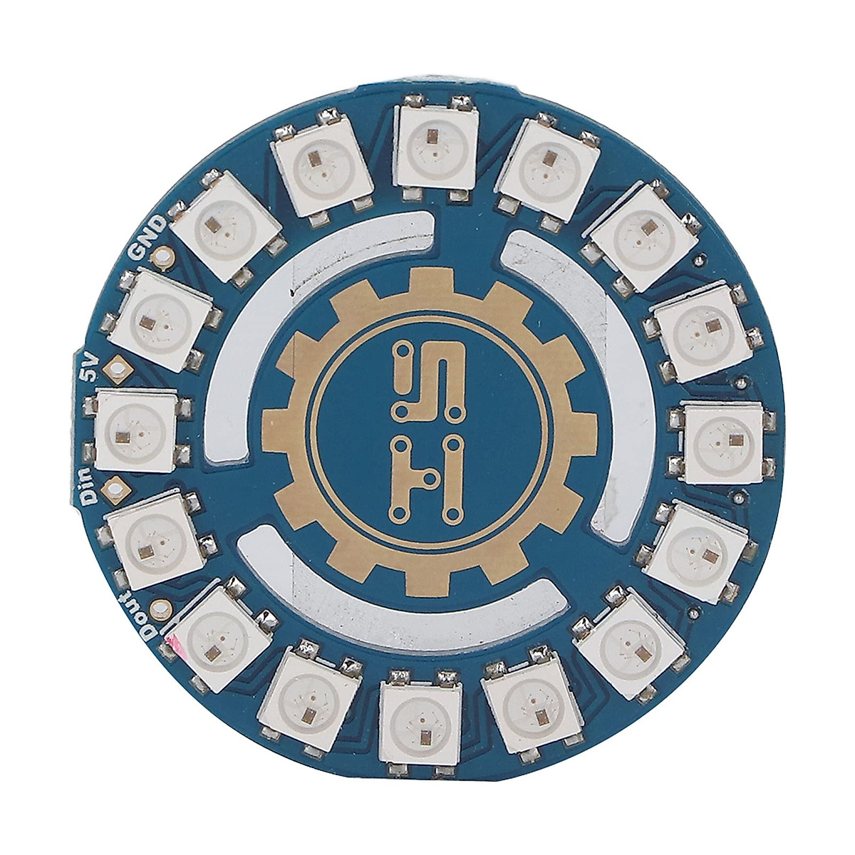 LED Ring Lamp Board, Ring RGB LED 5V 2 Pcs for Lighting Electrical and Engineering