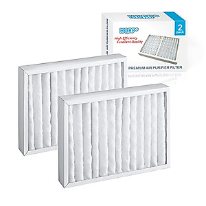 HQRP 2-Pack Filter Compatible with Hunter HEPAtech 30057, 30059, 30060, 30061, 30067, 30078, 30079, 30124, 30126, 30128, 30180, 30183, 30932, Air Purifiers