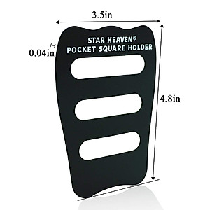 Pocket Squares Holder For Men, Best Accessories for Suits, Tuxedos,Vests and Dinner Jackets, 1Pack Assorted.