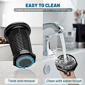 Jinyeda Bug Zapper, Electric Mosquito Zapper Indoor Outdoor, High-Power 4000V 18W Weatherproof Fly Insect Killer Trap Lantern for Home, Backyard, Patio, Garden and Camping