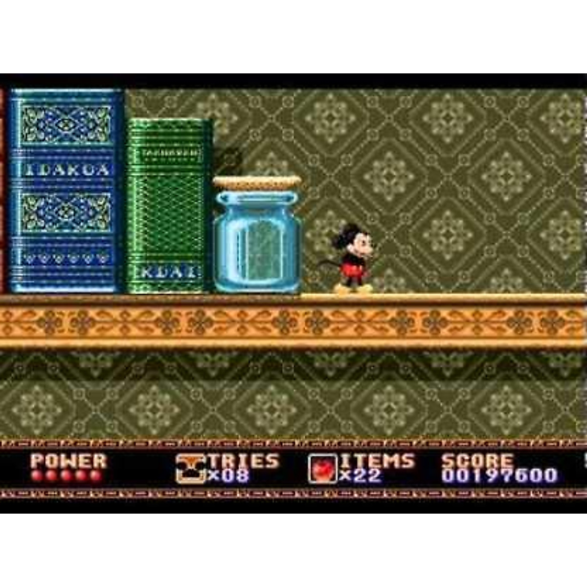 Castle of Illusion Starring Mickey Mouse (Sega Genesis) – Reproduction Video Game Cartridge
