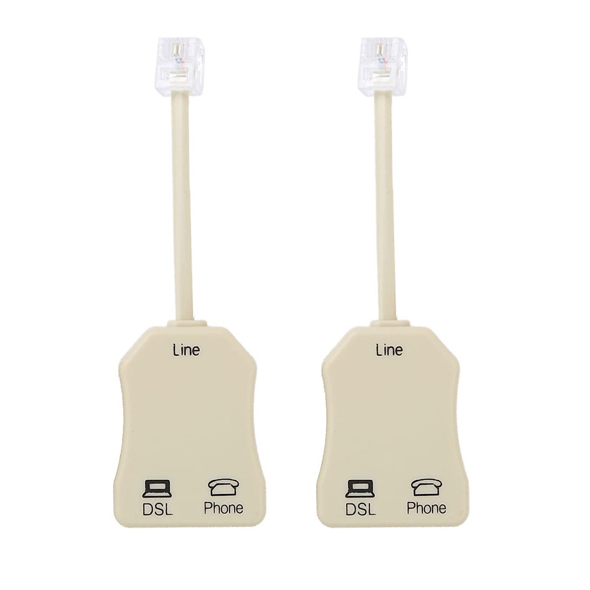 in-line DSL Splitter Filter for Removing Noise and Other Problems from DSL Related Telephone Lines