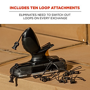 Ergodyne Squids 3133 Barcode Scanner Lanyard-Loop Attachment, 10-Pack