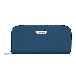 Travelon RFID Blocking Single Zip Wallet, Ocean, One Size