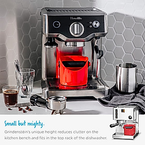 Dreamfarm Grindenstèin | Modern Espresso Knock Box | Sturdy & Compact Coffee Knock Box | Space-Saving Coffee Ground Bin with Durable Knock Bar | Easy-To-Clean Espresso Knock Boxes | Black