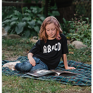 Ann Arbor T-shirt Co. Little Boys' AB/CD | Funny Kid's Rock and Roll Humor Tee-3T Black