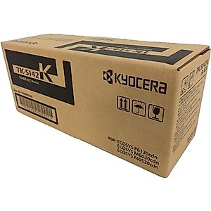 Kyocera 1T02NR0US0 Model TK-5142K Black Toner Cartridge For use with Kyocera ECOSYS P6130cdn, M6030cdn and M6530cdn Laser Printers; Up to 7000 Pages Yield at 5% Average Coverage