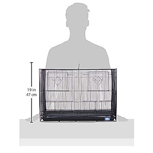 Prevue Hendryx SPF063 Divided Flight Cage, Black