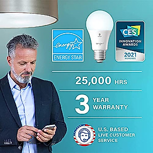 Sengled Alexa Light Bulb, Smart Light Bulbs That Work with Alexa Only, Bluetooth Mesh Standard A19 E26 Dimmable LED Bulb Daylight 5000K, 60W Equivalent 800LM, High CRI, High Brightness, 6 Pack