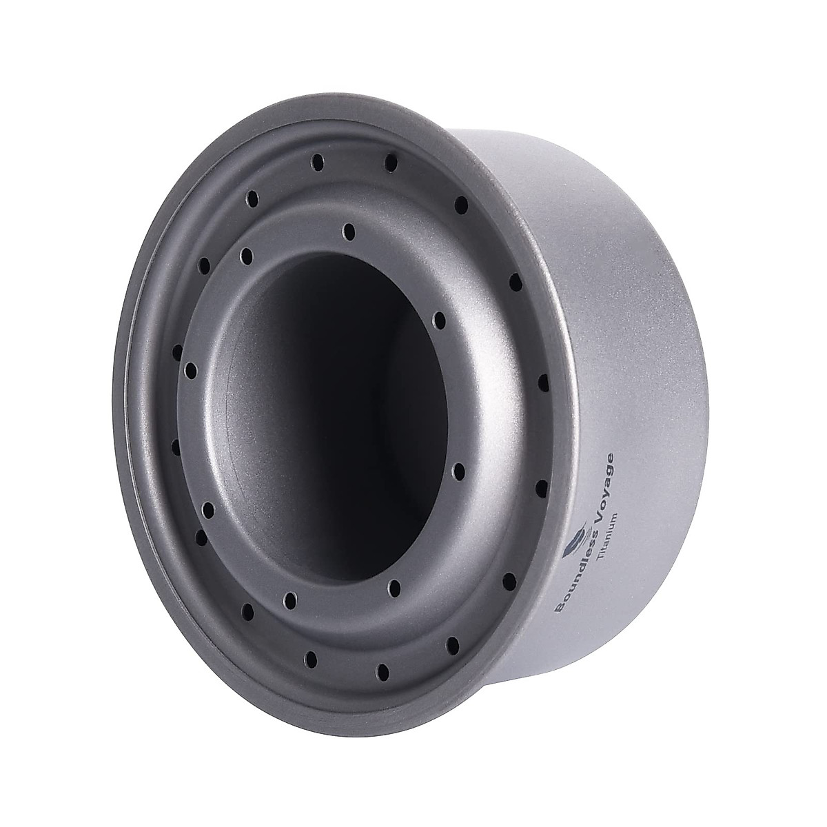 Boundless Voyage Titanium Alcohol Stove Spirit Burner with Fire Cover Outdoor Wood Stove with Stands Brackets Camping Multi-Fuels Ultralight Backpacking Stove (Stove Only)