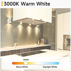 SHINESTAR 6-Pack MR16 LED Bulb, GU10 Base, 5.5W (50W Equivalent), 3000K Warm White, Dimmable Spotlight Bulb