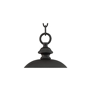 John Timberland Park Sienna Traditional Outdoor Ceiling Light Fixture Hanging Black 20" Clear Glass Decor for Exterior House Porch Patio Outside Deck Garage Front Door Garden Home Roof Gazebo